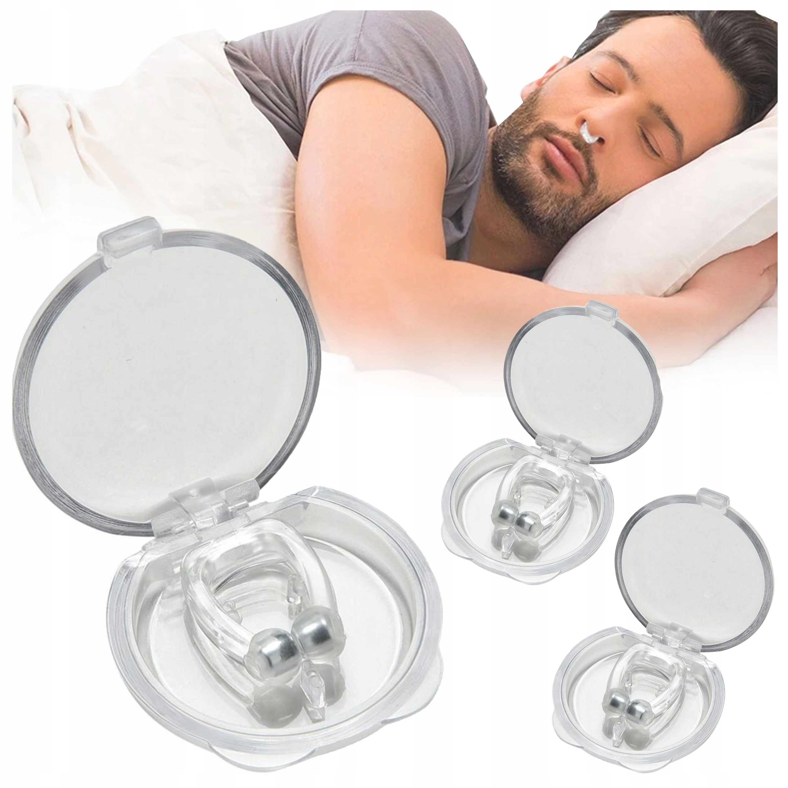 3X KLIPS MAGNETYCZNY PRZECIW CHRAPANIU CHRAPANIE NOS KLIPSY DO NOSA ...