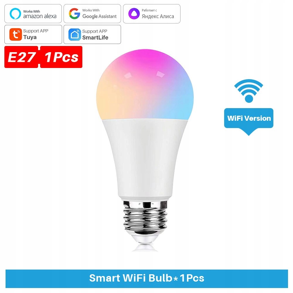 Tuya inteligentna żarówka E27 WiFi/Bluetooth ście - Sklep, Opinie, Cena ... Tuya inteligentna żarówka E27 WiFi/Bluetooth ście - Sklep, Opinie, Cena ...