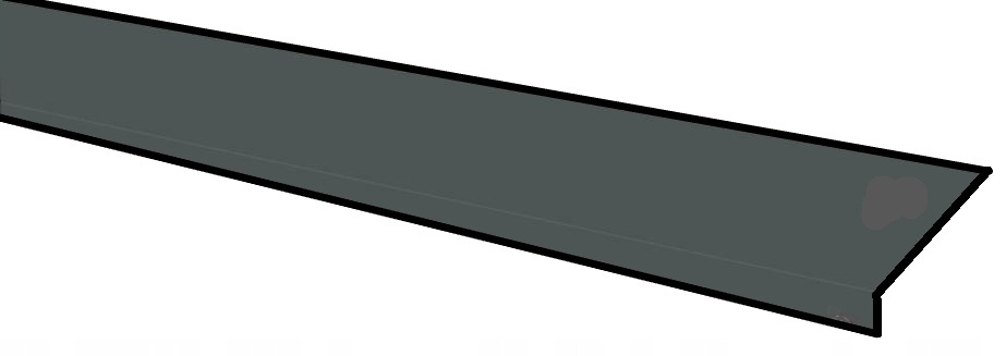 Pas podrynnowy RAL 7016 mat GRAFITOWY MAT dł.1,95m (5902431501925 ...