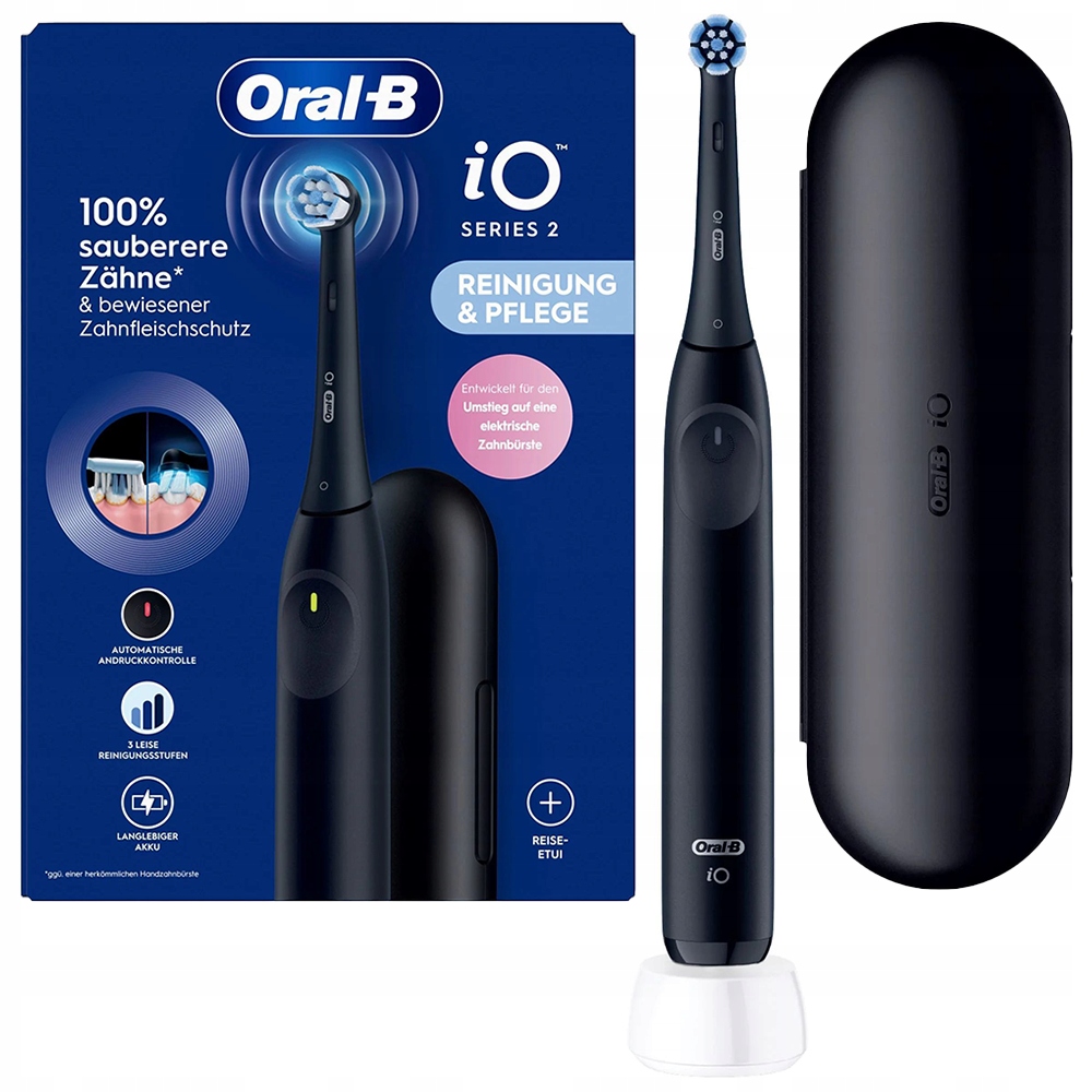 SZCZOTECZKA ELEKTRYCZNA MAGNETYCZNA DO ZĘBÓW ORAL-B IO SERIES 2 NIGHT BLACK (8700216615266 ...