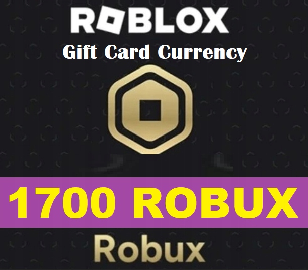 ROBLOX KÓD 1700 ROBUX 1700RS ROBUX ROBUXY GIFT CARD VALUTA CODE KÁRTYA ...