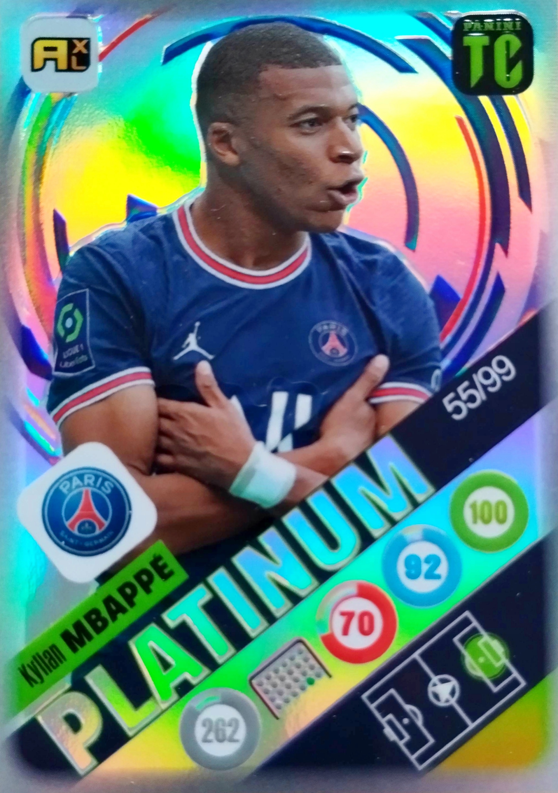 PANINI TOP CLASS LIMITED PLATINUM 55/99 KYLIAN MBAPPE PSG - 15111519074 ...