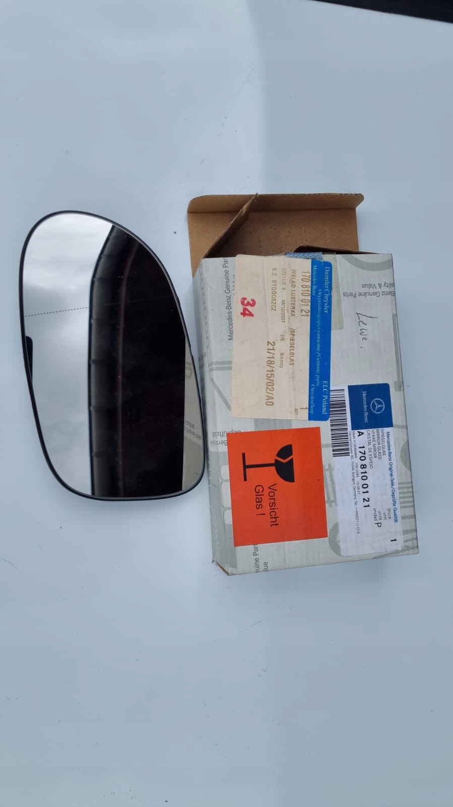 MERCEDES SL R129 SLK R170 LEWY WKŁAD LUSTERKA SZKŁO za 400.00PLN z Bydgoszcz - Allegro ...