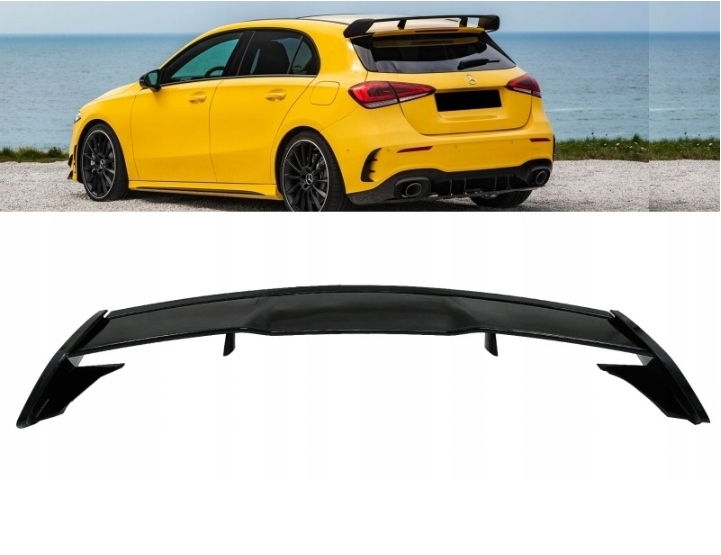 Spoiler lotka Mercedes W177 A35 A45 CZARNY POŁYSK za 499.00PLN z ...