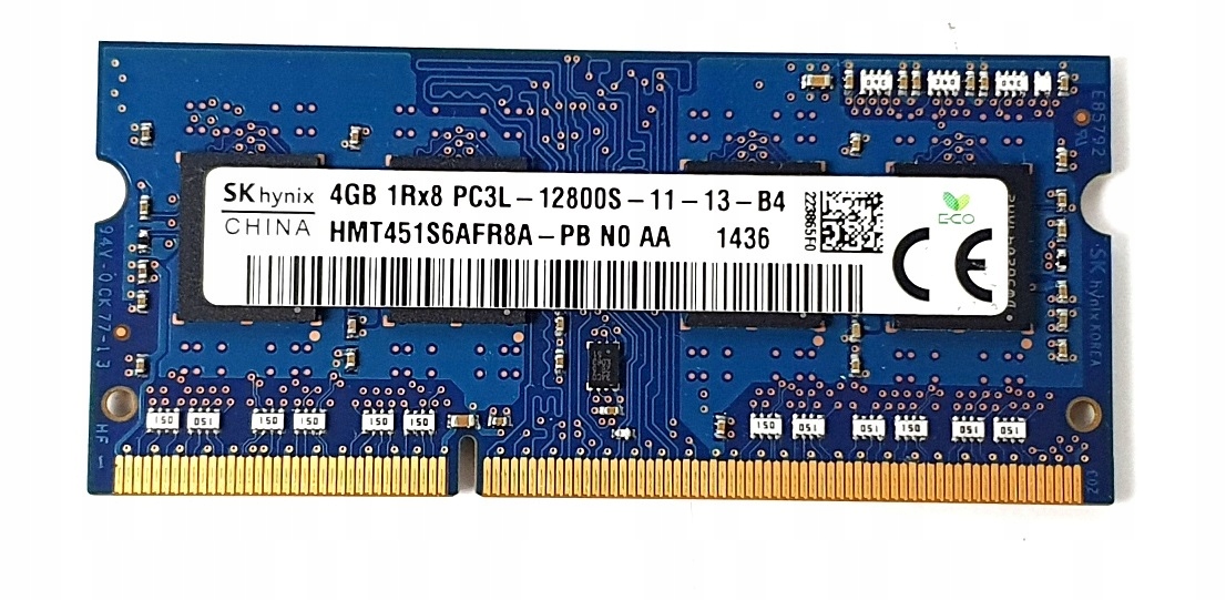 Paměť RAM 4GB DDR3 SK Hynix 1Rx8 PC3L 12800S za 268 Kč - Allegro