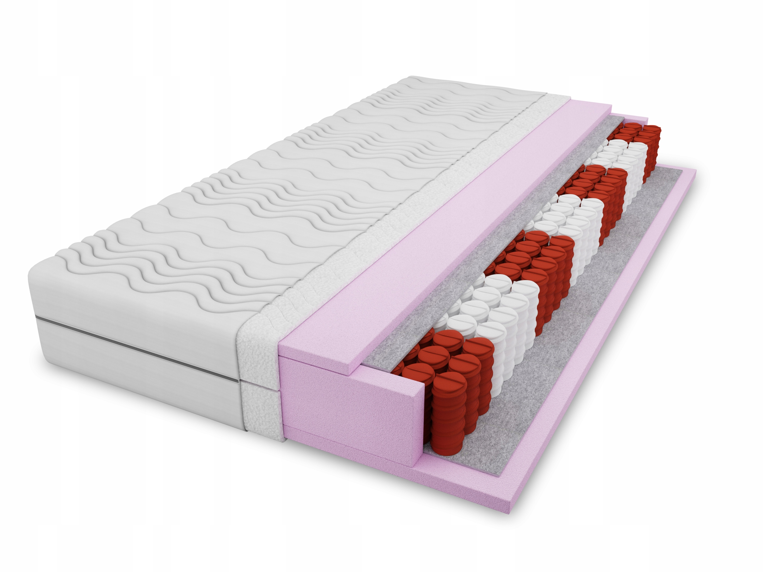 Materac sprężynowy kieszeniowy DAVI-MEBLE 95 x 200 x 19cm H3 • Cena ...