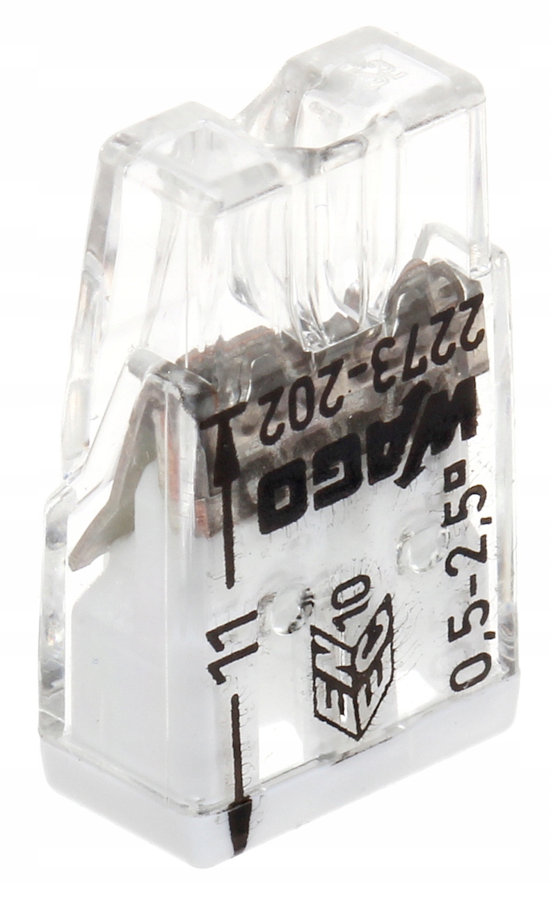 KOSTKA ELEKTRYCZNA SZYBKOZŁĄCZKA 2 PIN WAGO (SZYBKOZŁĄCZKA 2PIN WAGO KE ...