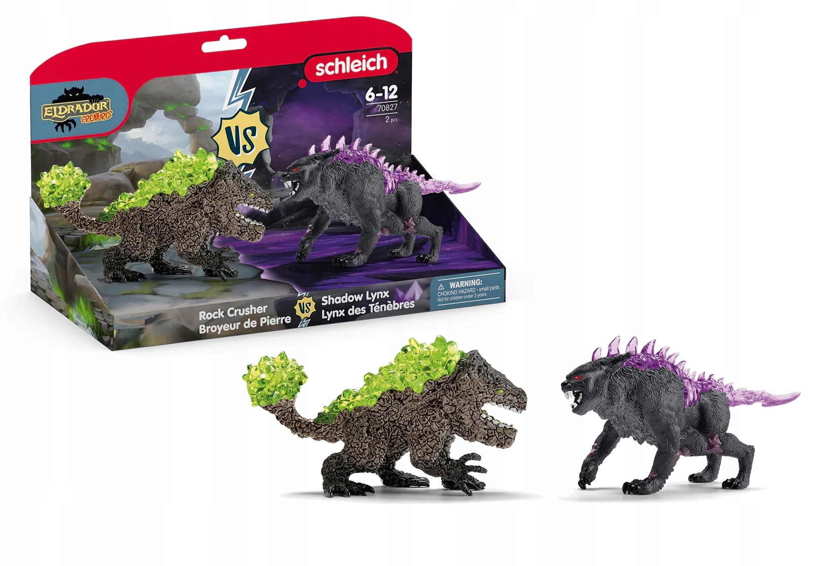 SCHLEICH 70827 ZESTAW RYŚ CIENIA VS KAMIENNA BESTIA ELDRADOR CREATURES ...