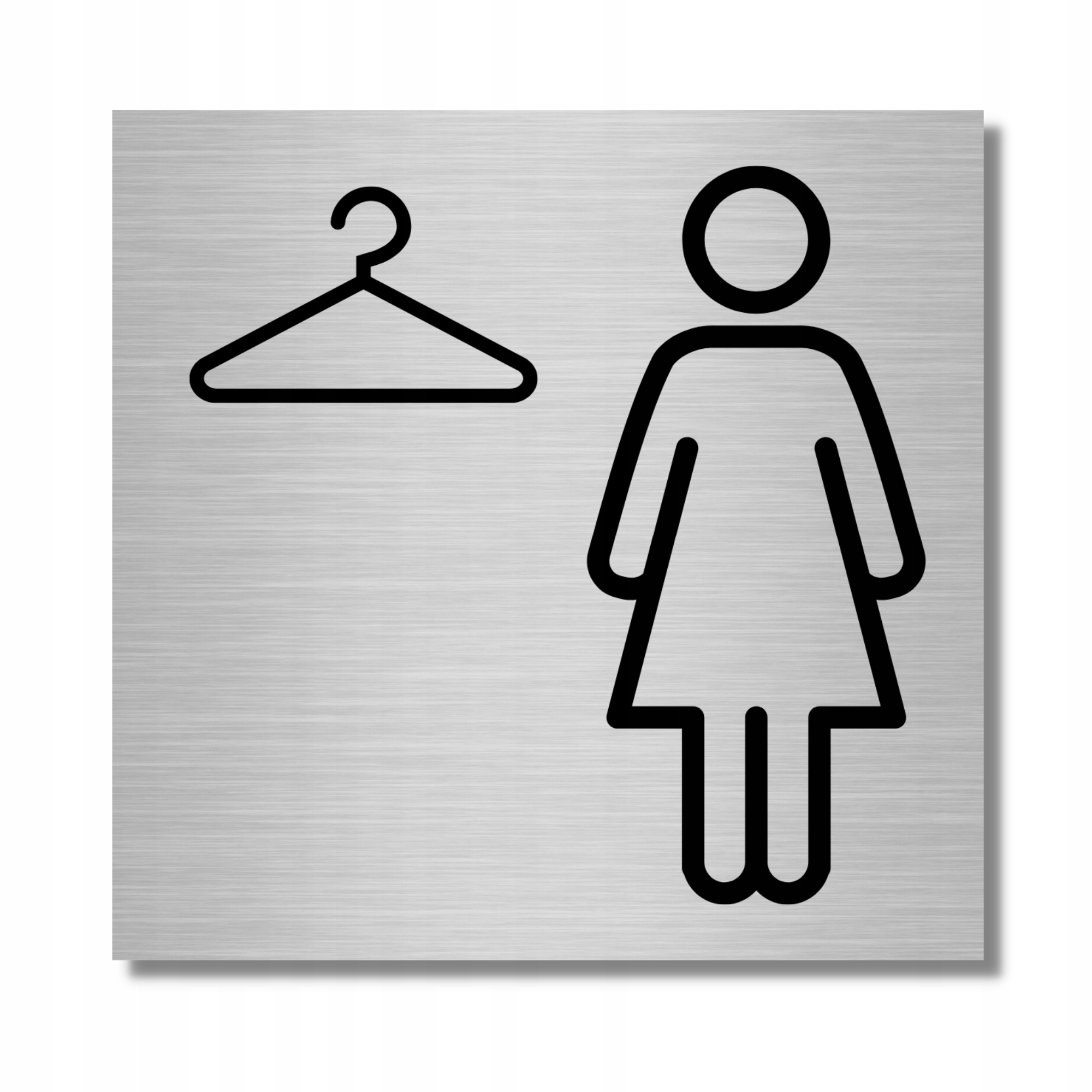 INFORMÁCIÓS TÁBLA ÖLTÖZŐ ALU PIKTOGRAM UV - Allegro