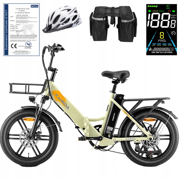 Motorower elektryczny (powyżej 251 W) Kaisda K201 250W 36V 20.8AH 25km ...