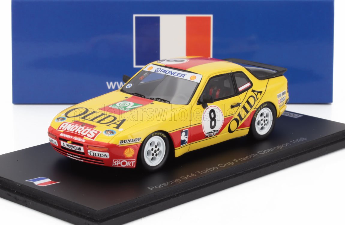 PORSCHE 944 TURBO N 8 CUP CHAMPION FRANCIE 1988 ANDRE BOURDON SPARK 1: ...