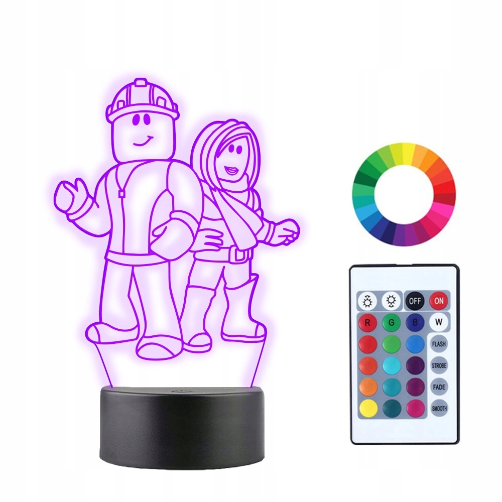 Lampka Nocna 3D Led ROBLOX POSTACIE IMIĘ Grawer (5905342809630) • Cena ...