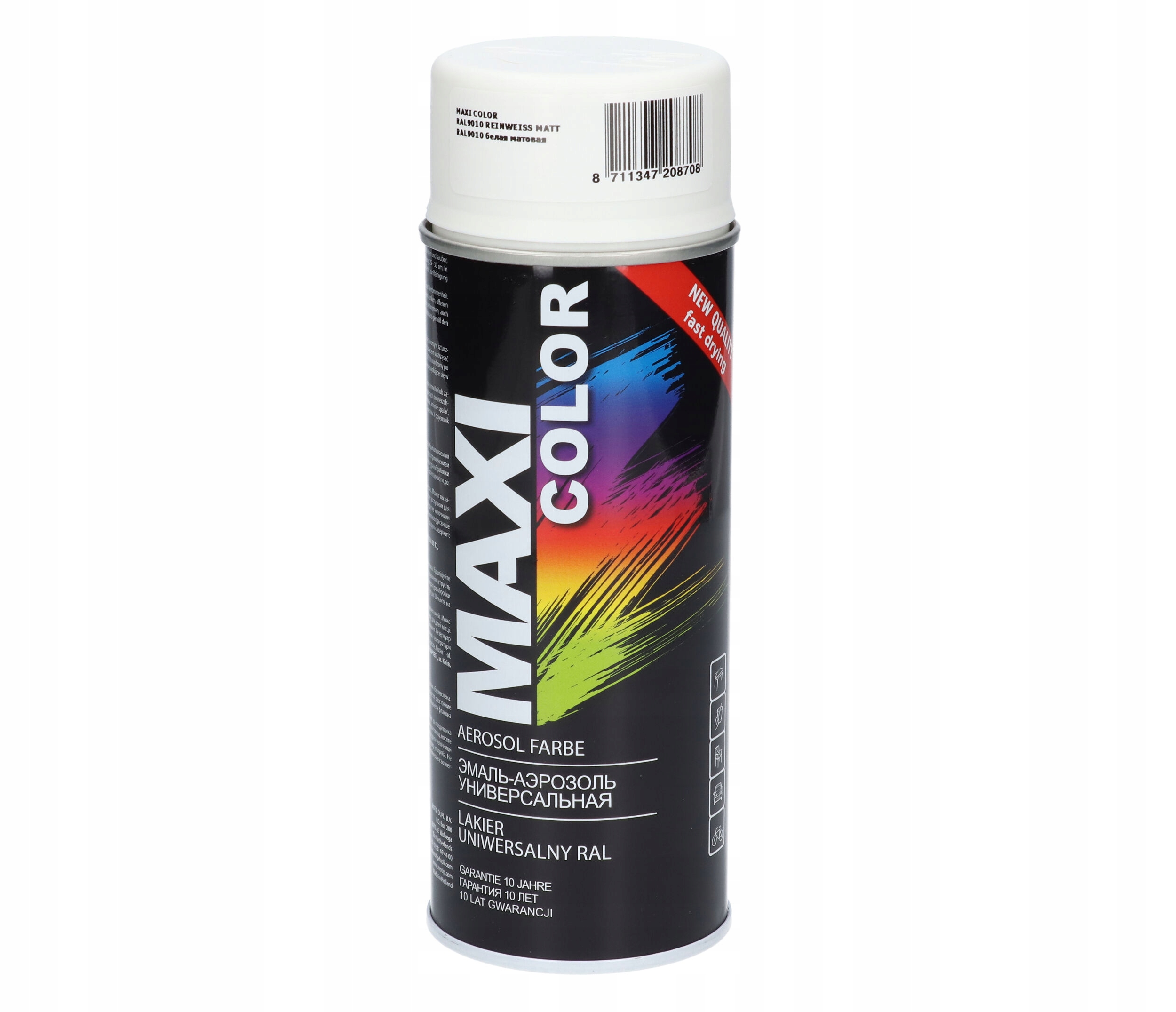 Lakier Motip Maxi Color 400 ml SPRAY RAL 9010 biały mat MX9010M za 12 ...