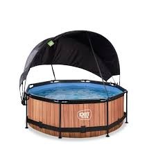 Bazén zahradní rámový 244x76 cm sluneční clona Exit 30.35.08.10 - Allegro