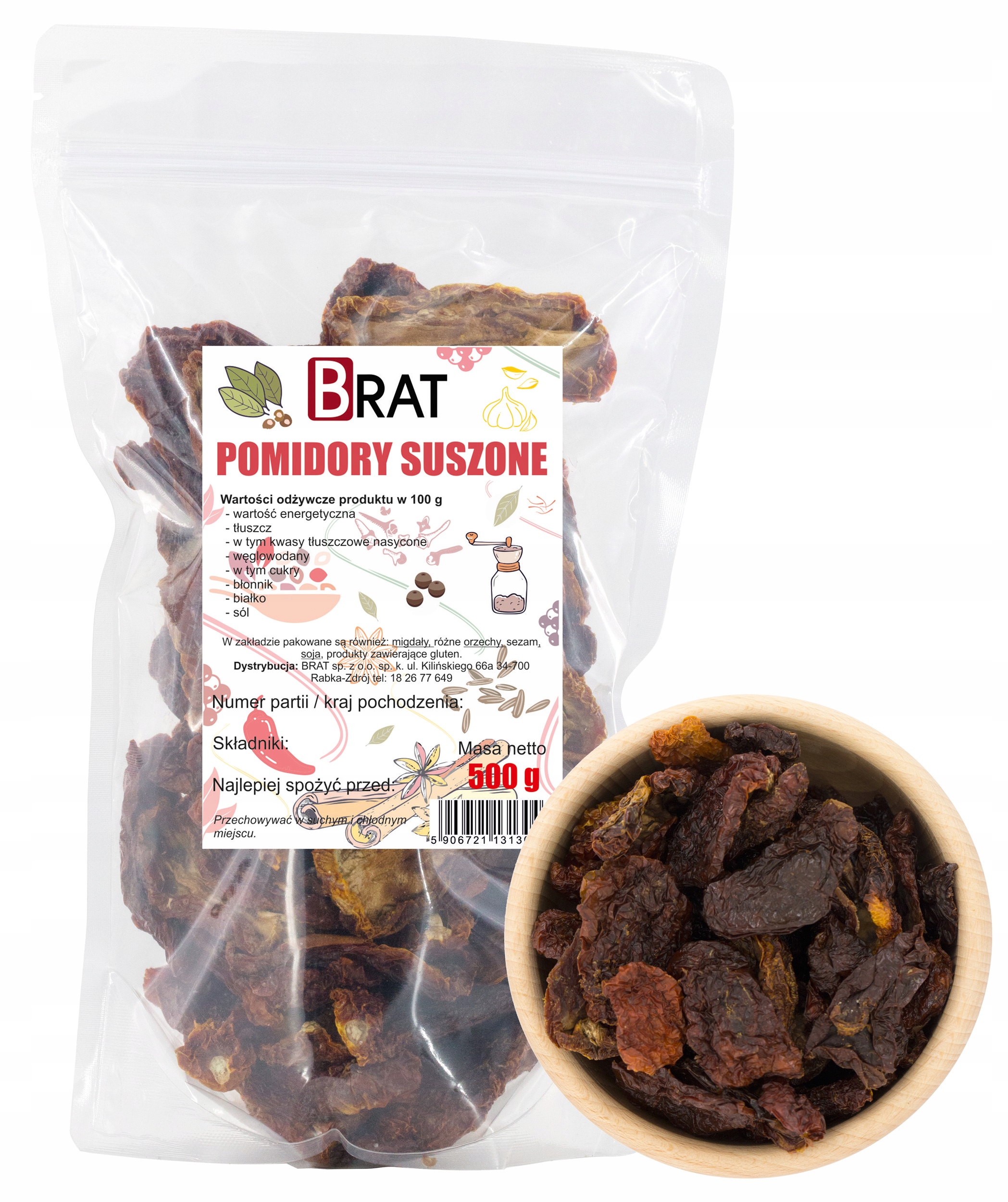 POMIDORY SUSZONE 500g Na słońcu naturalne 4971101104 - Allegro.pl