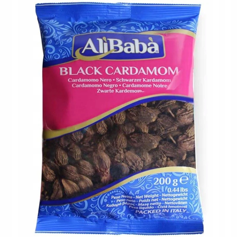 Kardamom černý celý Black Cardamom Ali Baba 200 g za 184.00CZK - Allegro