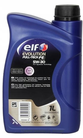 OLEJ ELF EVOLUTION FULL-TECH FE 5W30 1L /STARY SOLARIS/ RN 0720 DPF/FAP ...