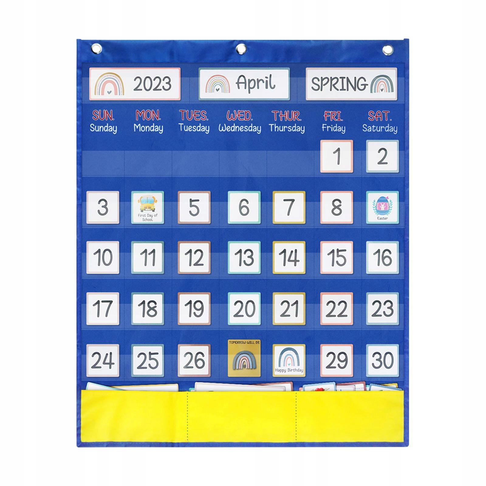 Weekly Calendar Pocket Chart - Niska cena na Allegro.pl
