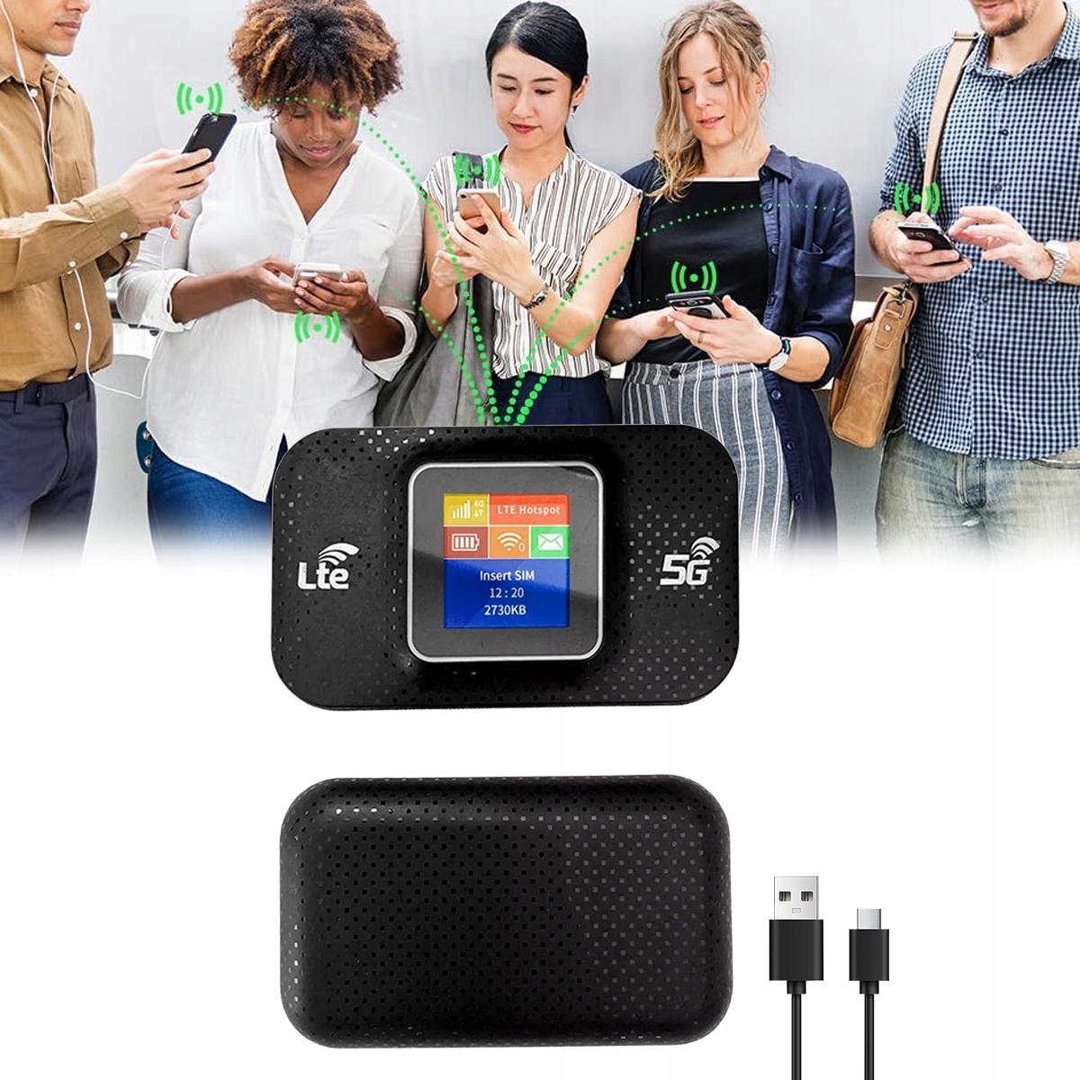 Mobilný router WiFi 4G LTE WiFi SIM 3650MAH 150MBPS - Allegro