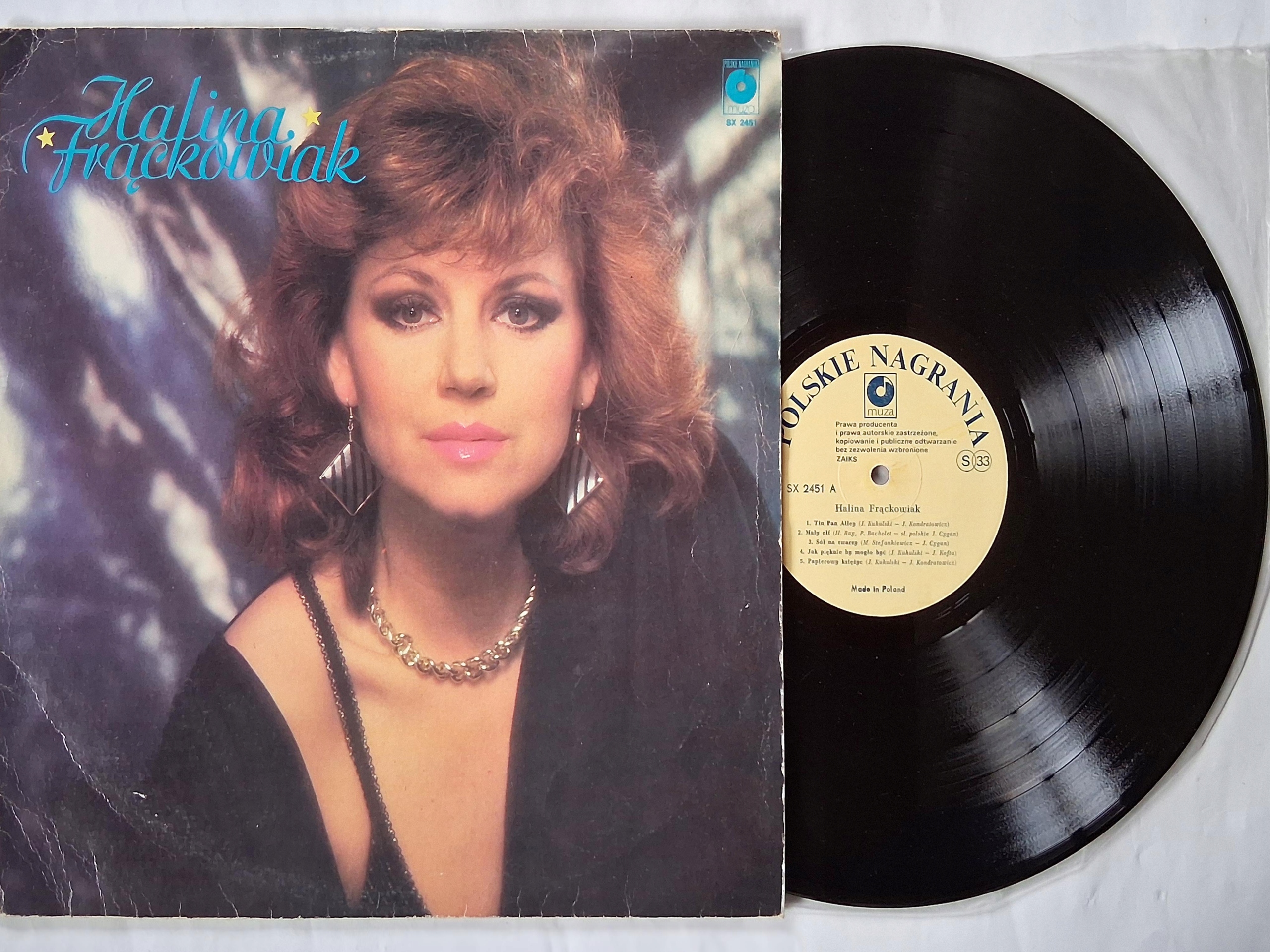 LP: Halina Frąckowiak - 1987 + Alex Band - Papierowy Księżyc UNIKAT - VG/EX 17355330066 - Sklepy ...
