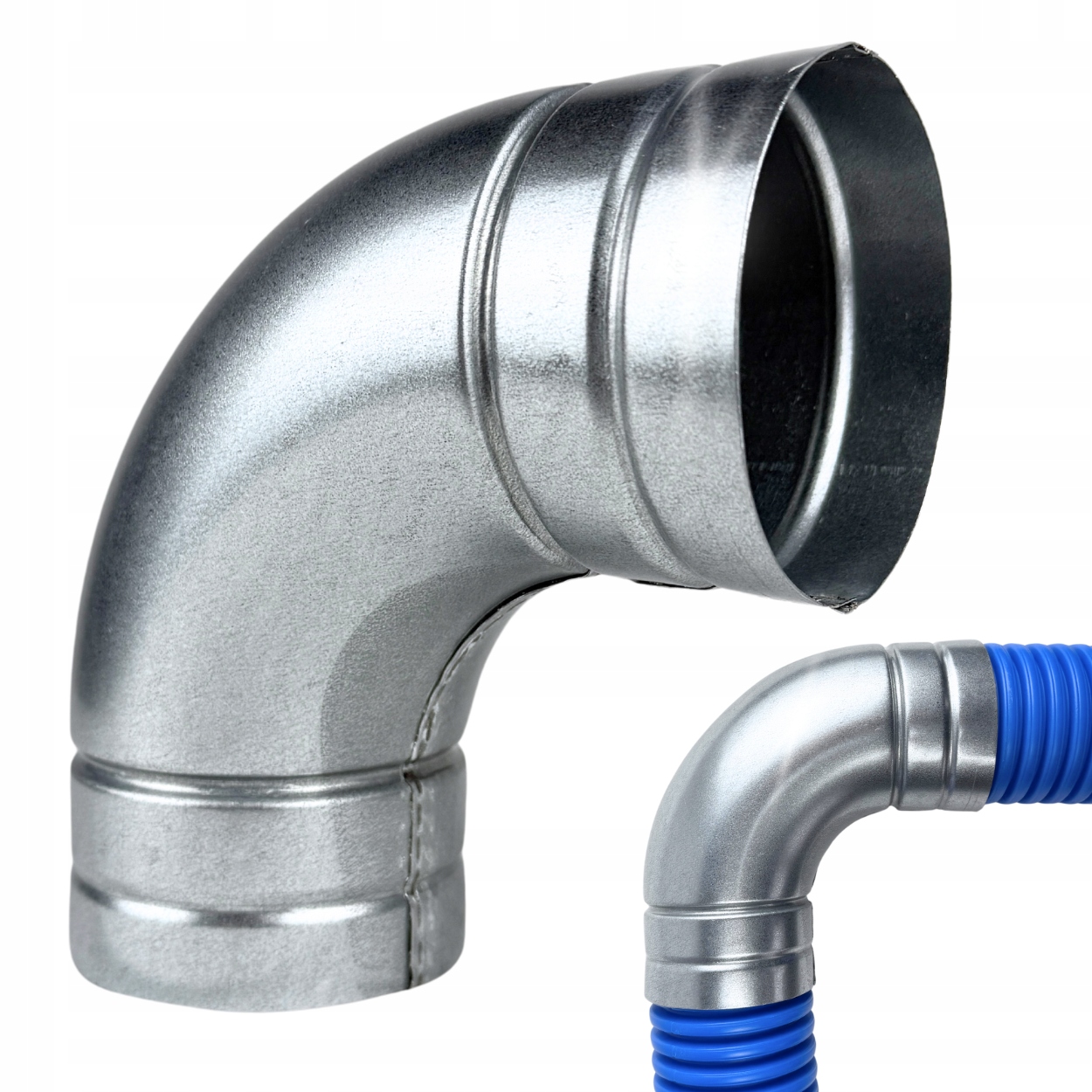 Kolano fi 75 / 90 stopni REKUPERACJA FLEX OCYNK • Cena, Opinie • Kanały, kształtki, przewody ...