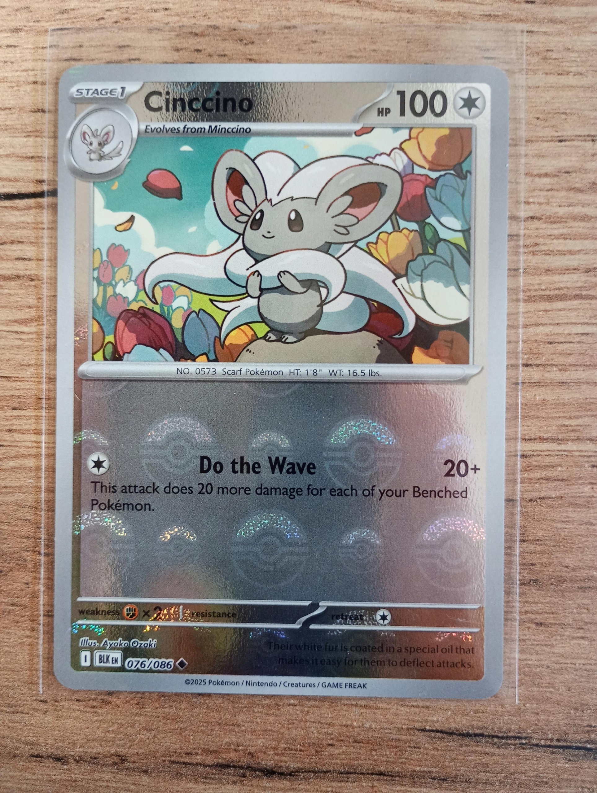 Původní karta Pokemon TCG: xBLK 076/086 Cinccino Pokeball Reverse Holo za 61.00CZK - Allegro