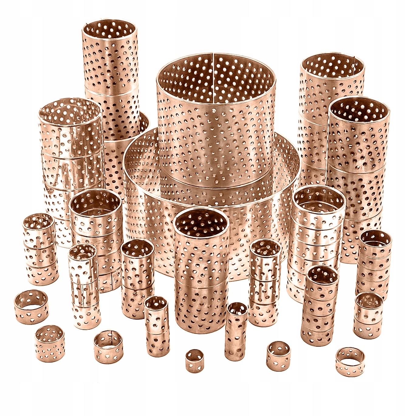 ŁOŻYSKO ŚLIZGOWE WB802 TULEJA BRĄZOWA PERFOROWANA PRM E92 30x34x25 E92 ...