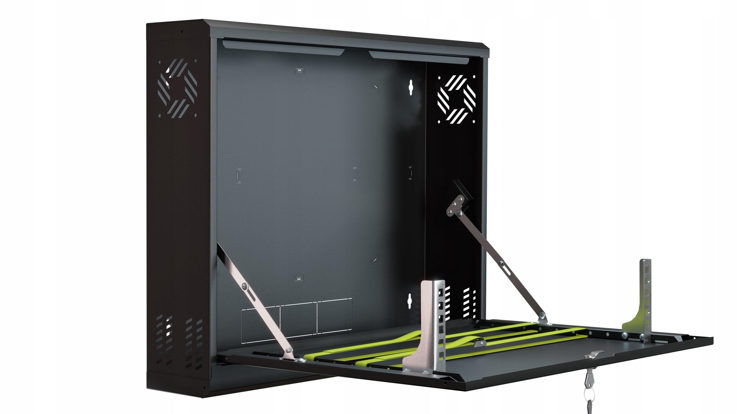 Szafa obudowa rejestratora CCTV RACK StalFlex Pionowa 19" 2U-130 mm ...