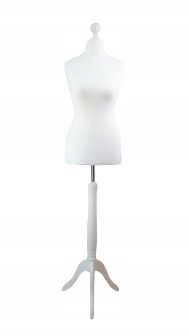 Manekin krawiecki 38 M biały kpl. stojak premium • Cena, Opinie ...