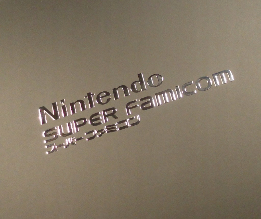 Nintendo Super Famicom Label / Aufkleber / Sticker / Badge / Logo 60 x ...