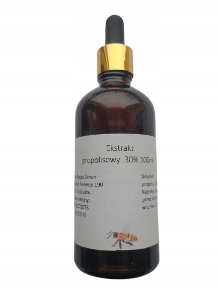 Propolis Ekstrakt Propolisowy 30% 100ml Solidne krople (5907339764007 ...