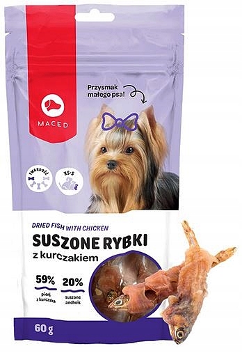 MACED Suszone rybki z kurczakiem, 60g (5907489316095) • Cena, Opinie ...