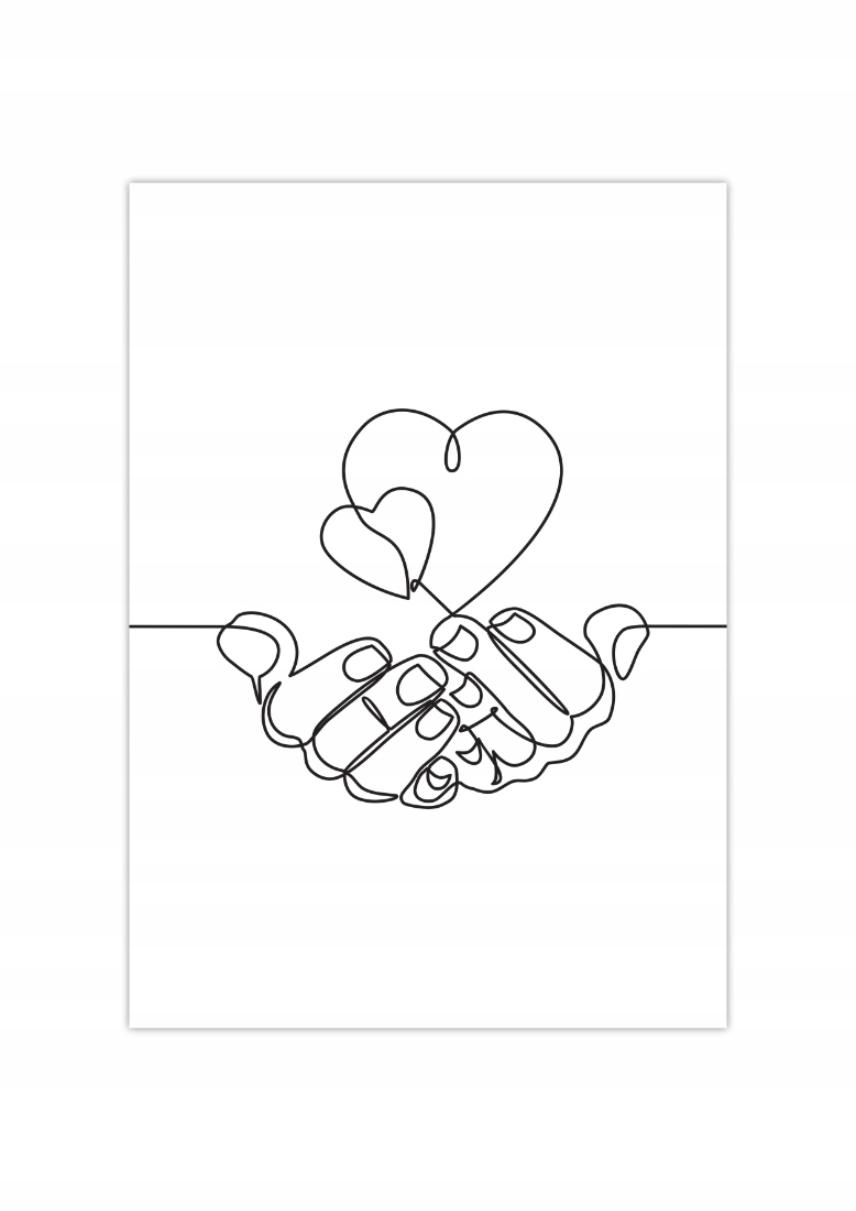 Plakat Obrazek JEDNA LINIA A3 + antyrama bez ramy 29,7 x 42 cm • Cena ...