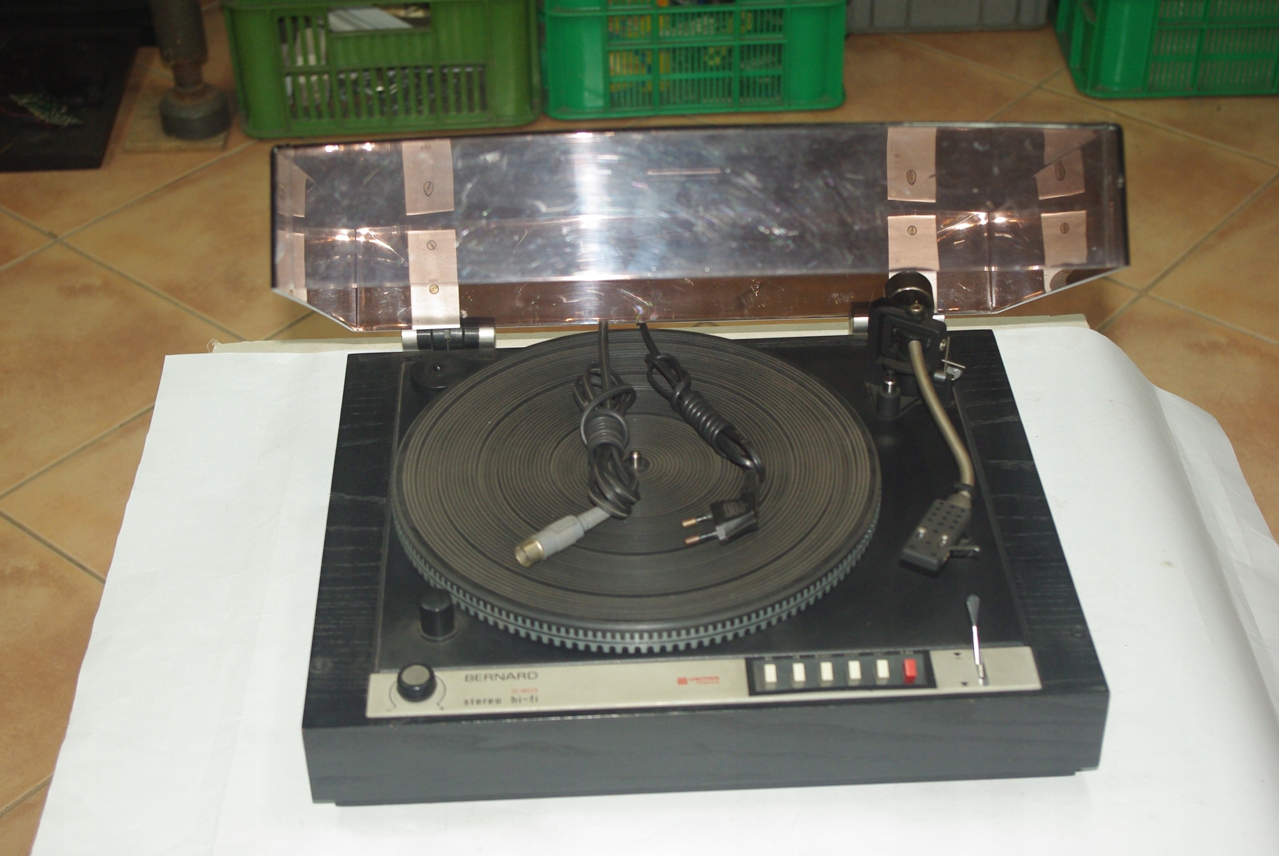 Gramofon G-603 Bernard Unitra Fonica czarny zawiasy sprężynowe - Sklep ...