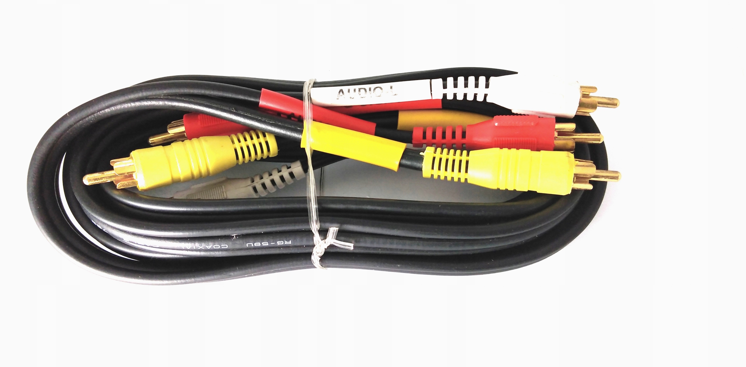 kabel przewód 3x wt RCA / 3x wt RCA 2,0m - Sklep, Opinie, Cena w Allegro