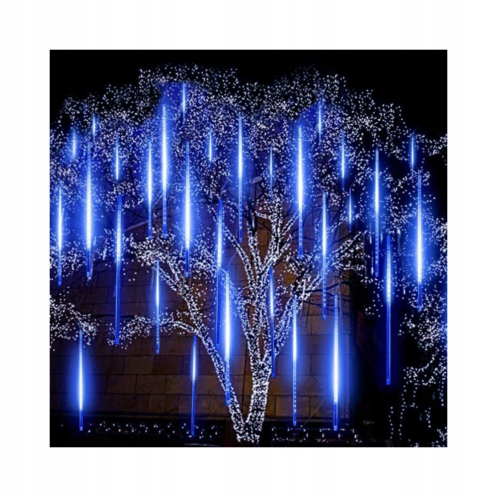 Sople LED 10szt - 4m, 480LED, IP44, zimna biel (5907719422268) • Cena ...