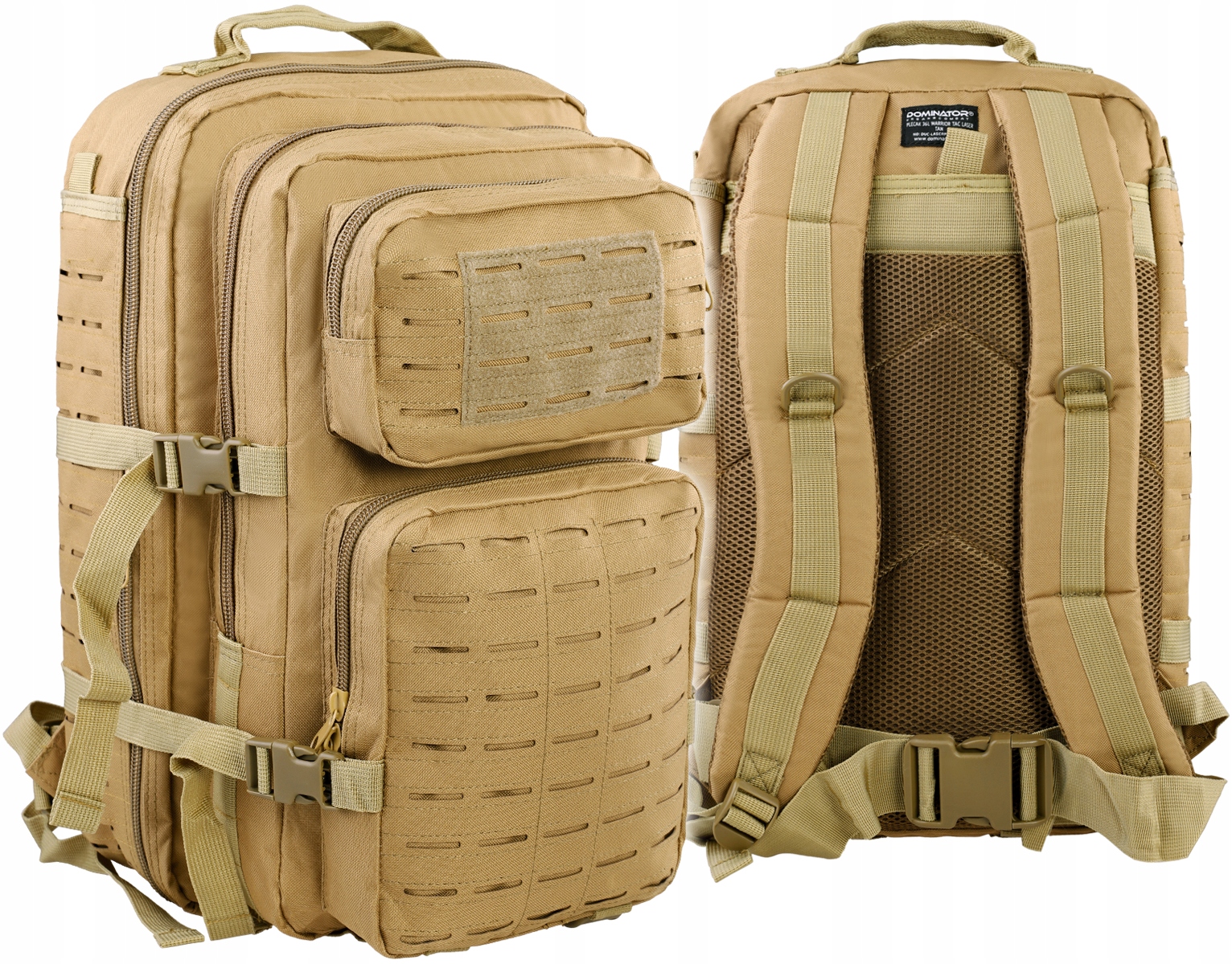 PLECAK WOJSKOWY TAKTYCZNY DOMINATOR WARRIOR LASER CUT MILITARNY 36L Tan - 5905101200258 ...
