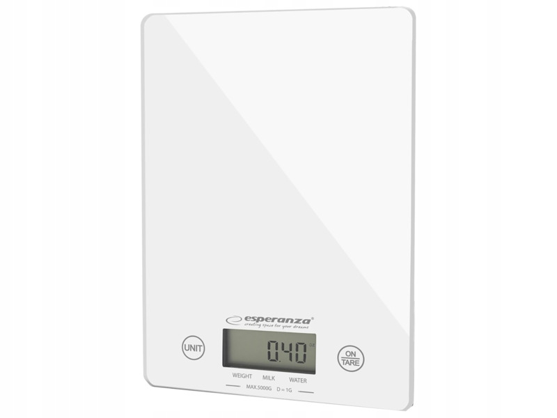 Waga kuchenna Esperanza Lemon biały 5 kg - Sklep, Opinie, Cena w Allegro