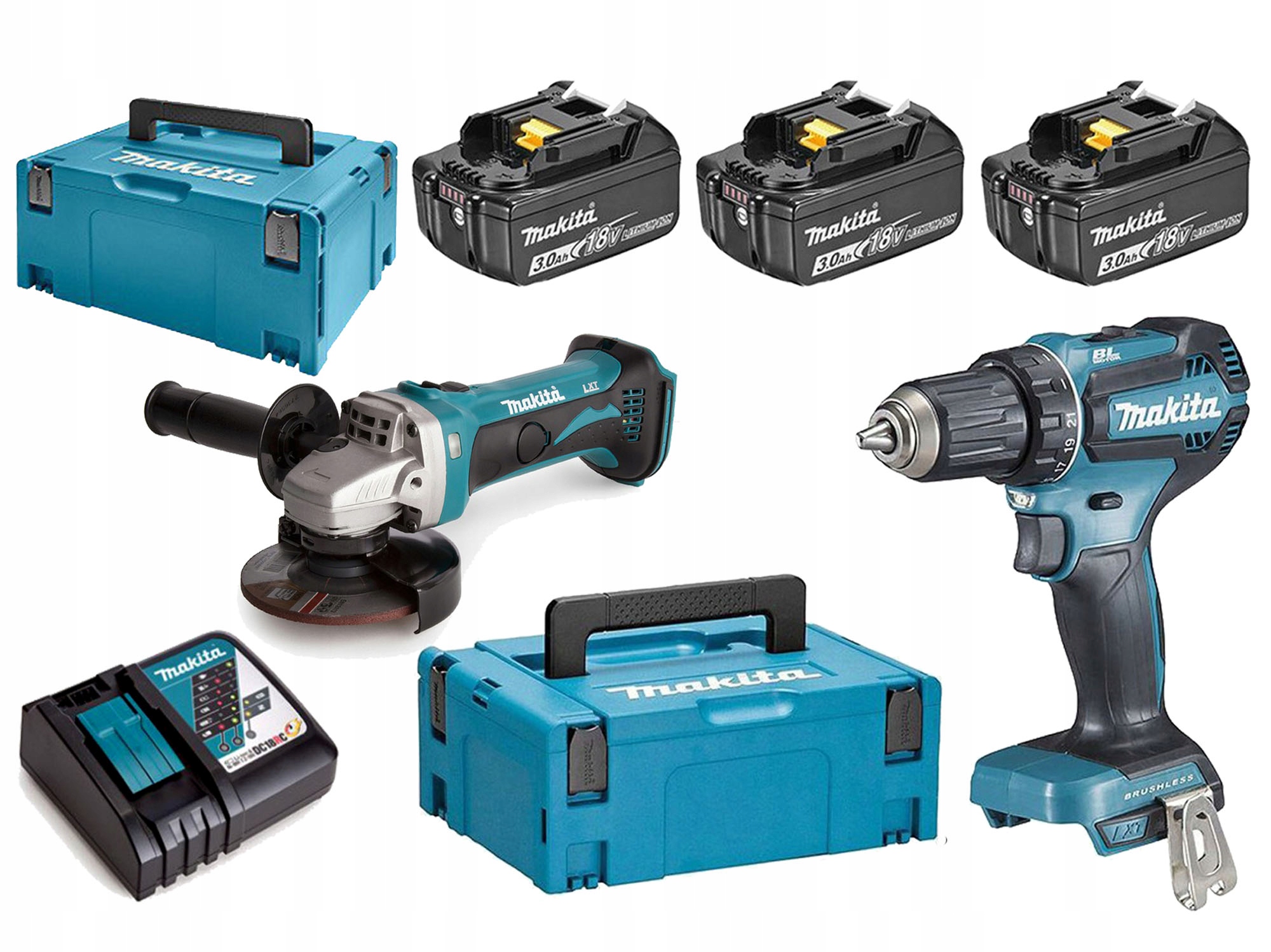 Zestaw Makita WKRĘTARKA SZLIFIERKA18V DDF485 18V (DDF485RF3J) • Cena ...