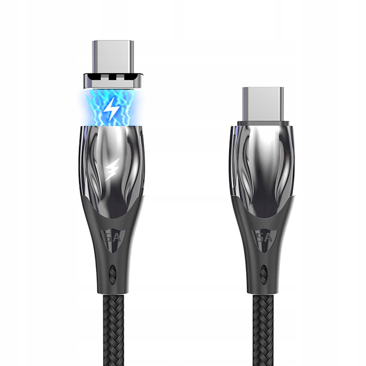 Kabel TOPK USB typ C - USB typ C 1 m czarny - Sklep, Opinie, Cena w Allegro