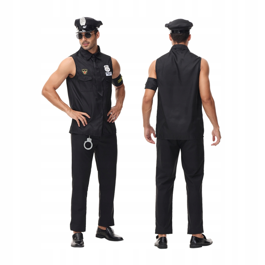 Strój Policjant Męski, Kostiumy męskie, przebrania - Allegro.pl