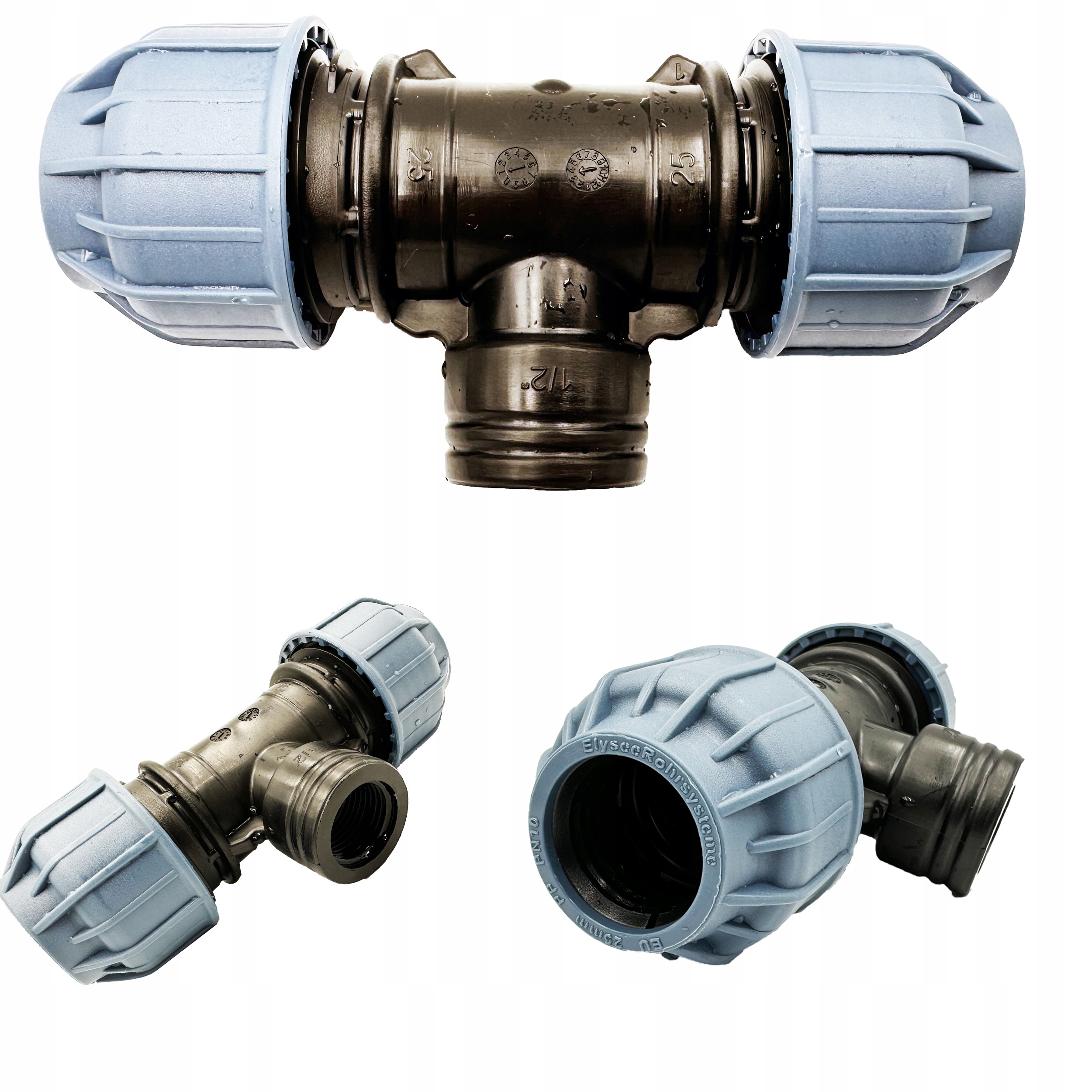 TRÓJNIK Skręcany PE fi 25x1/2 GW do RURY ZŁĄCZKA 1/2 F gwint wewnętrzny ... TRÓJNIK Skręcany PE fi 25x1/2 GW do RURY ZŁĄCZKA 1/2 F gwint wewnętrzny ...