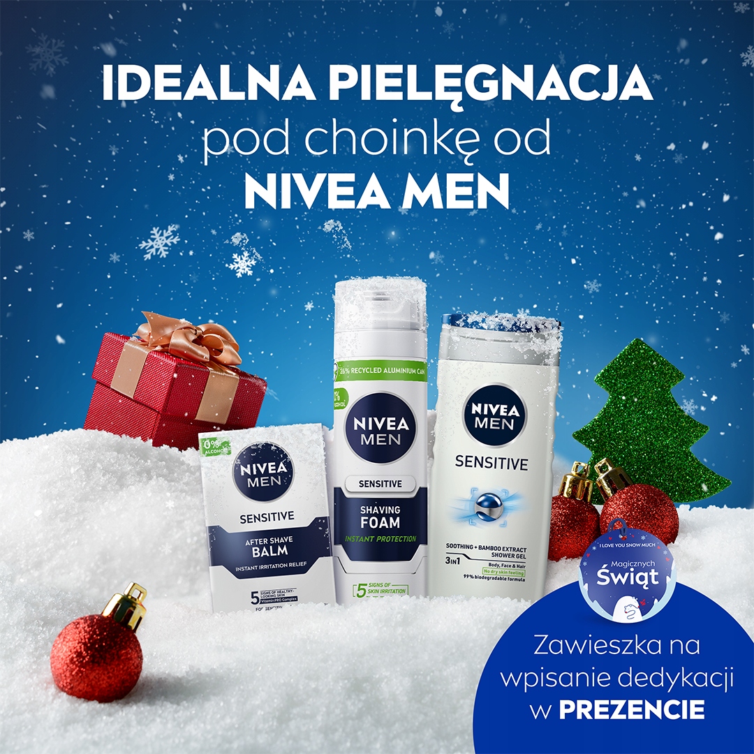 NIVEA MEN SENSITIVE SKIN Zestaw prezentowy kosmetyków dla mężczyzny | Sklep EMPIK.COM