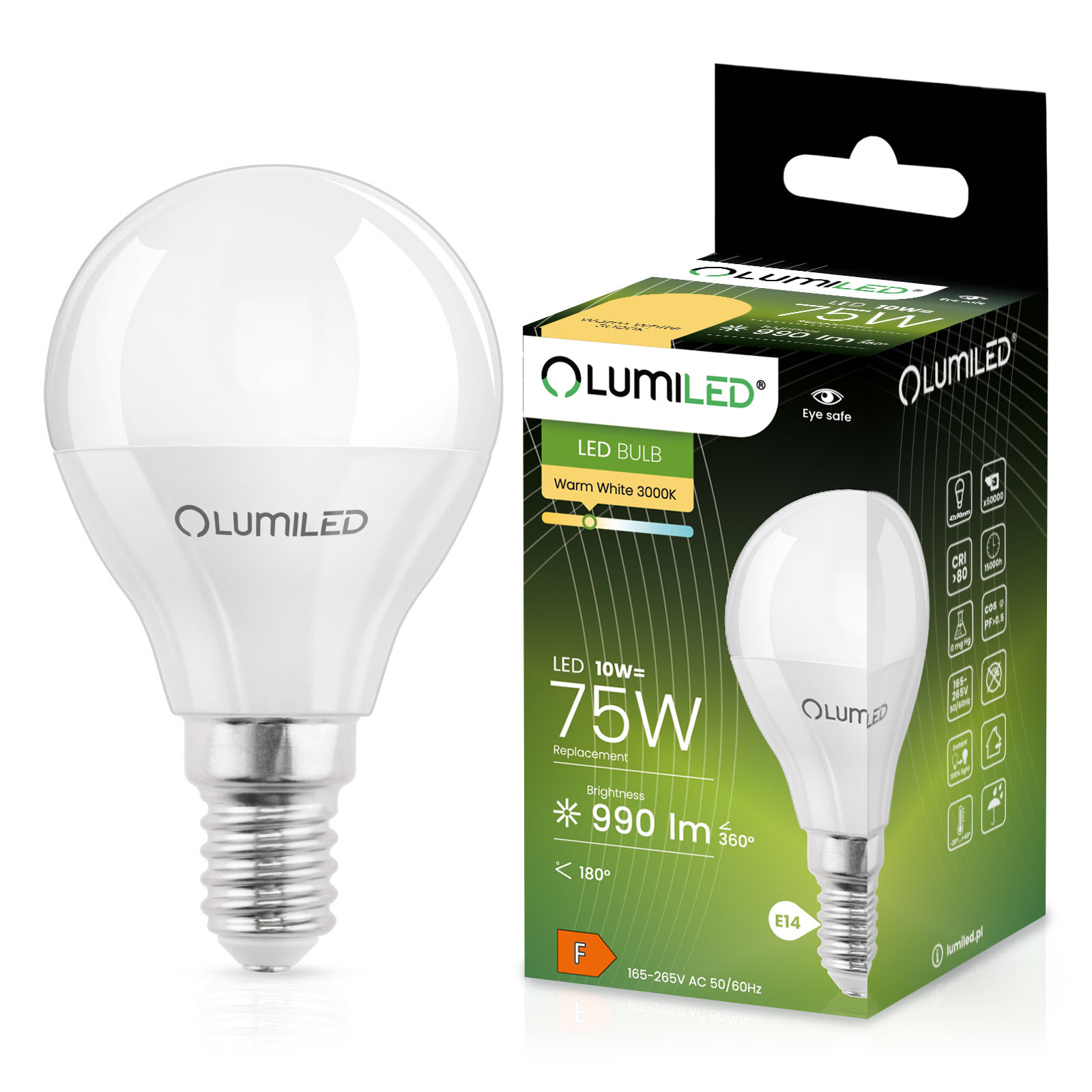 Żarówka LED E14 P45 MAŁA KULKA 10W = 75W 3000K Ciepła Barwa CCD LUMILED ... Żarówka LED E14 P45 MAŁA KULKA 10W = 75W 3000K Ciepła Barwa CCD LUMILED ...