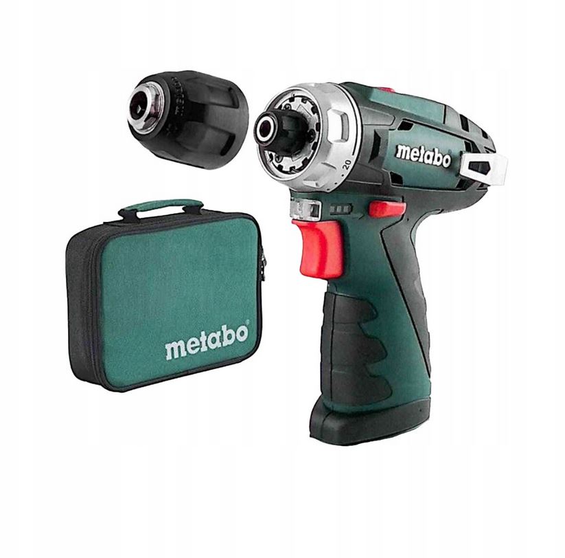 WIERTARKO-WKRĘTARKA METABO POWERMAXX BS BASIC 1x2,0Ah 12V + TORBA ...