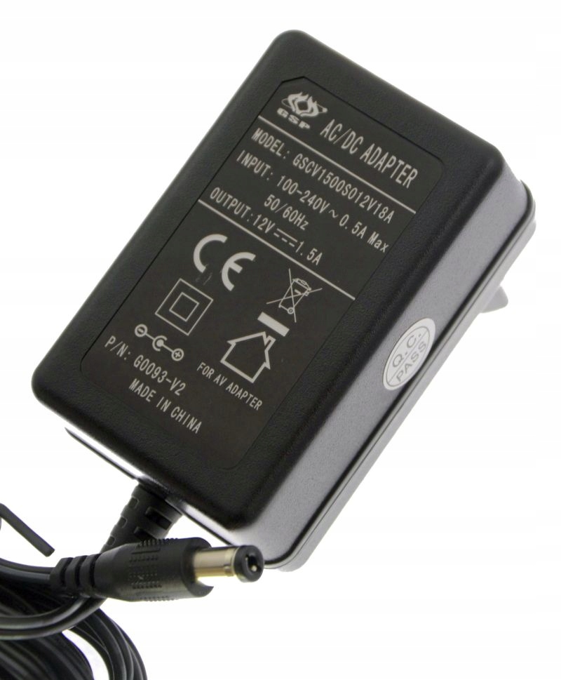 ZASILACZ 12V 1.5A 1500mA DC 5.5/2.1 APD WB-18D12FG - Sklep, Opinie, Cena w Allegro