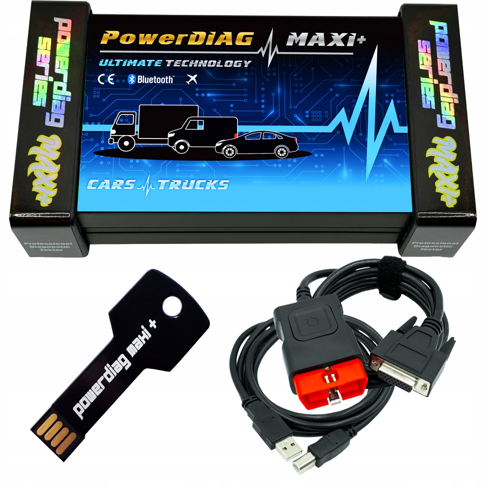 TESTER INTERFEJS DIAGNOSTYCZNY PowerDIAG ULTIMATE CIĘŻAROWE DOSTAWCZE ...