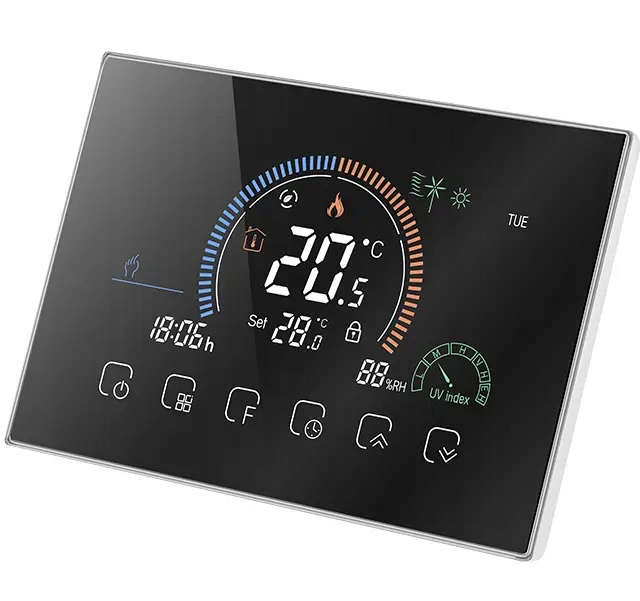 WIDE termostat, pokojový termostat, WIFI termostat, regulátor teploty ...