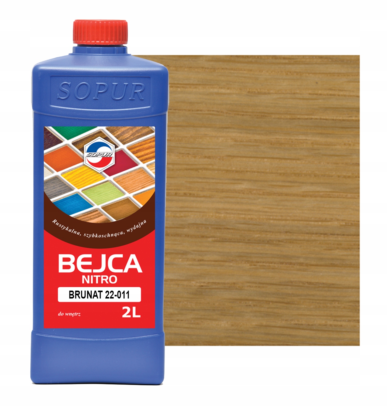Bejca nitro do drewna SOPUR 2l brunat 22-112 • 69.80PLN • Bejce ...
