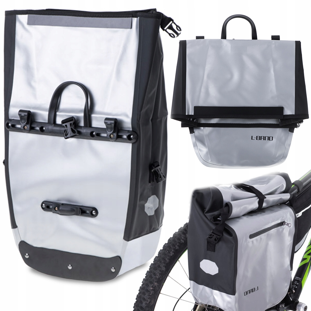 SAKWA ROWEROWA TYLNA TORBA NA BAGAŻNIK WODOODPORNA 23L - 5903039734517 ...